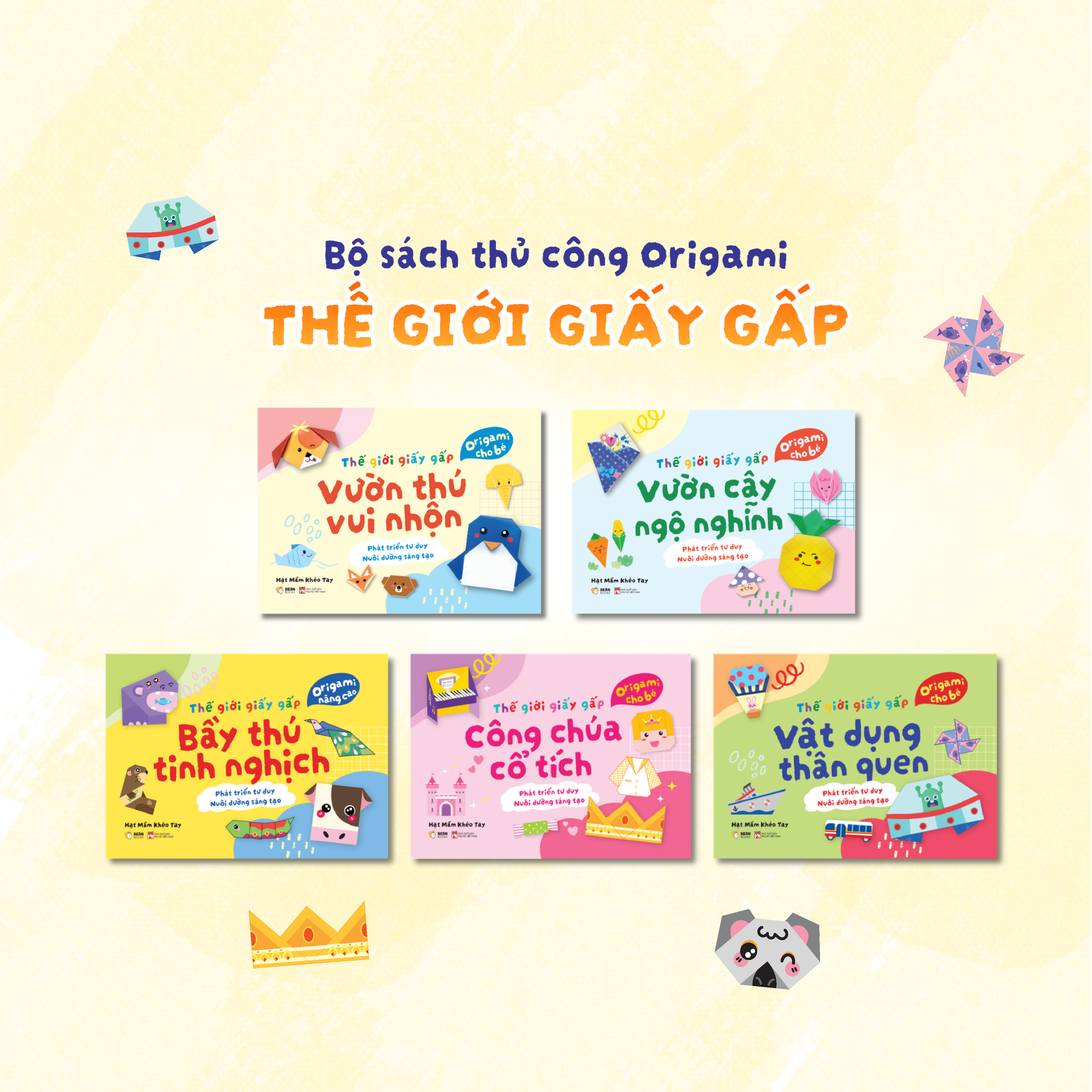 Sách Thế Giới Giấy Gấp - Origami Cho Bé - Vật Dụng Thân Quen - FAHASA.COM