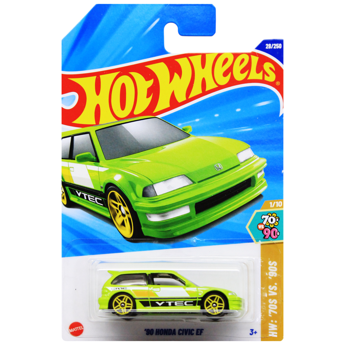 Siêu Xe Hot Wheels C4982 - 28/250 - '90 Honda Civic EF - FAHASA.COM