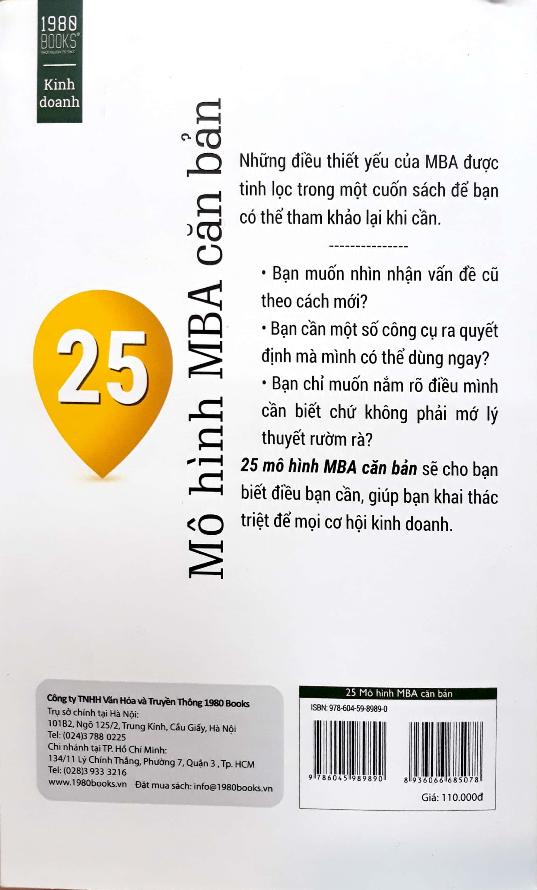 Sách 25 Mô Hình MBA Căn Bản - FAHASA.COM