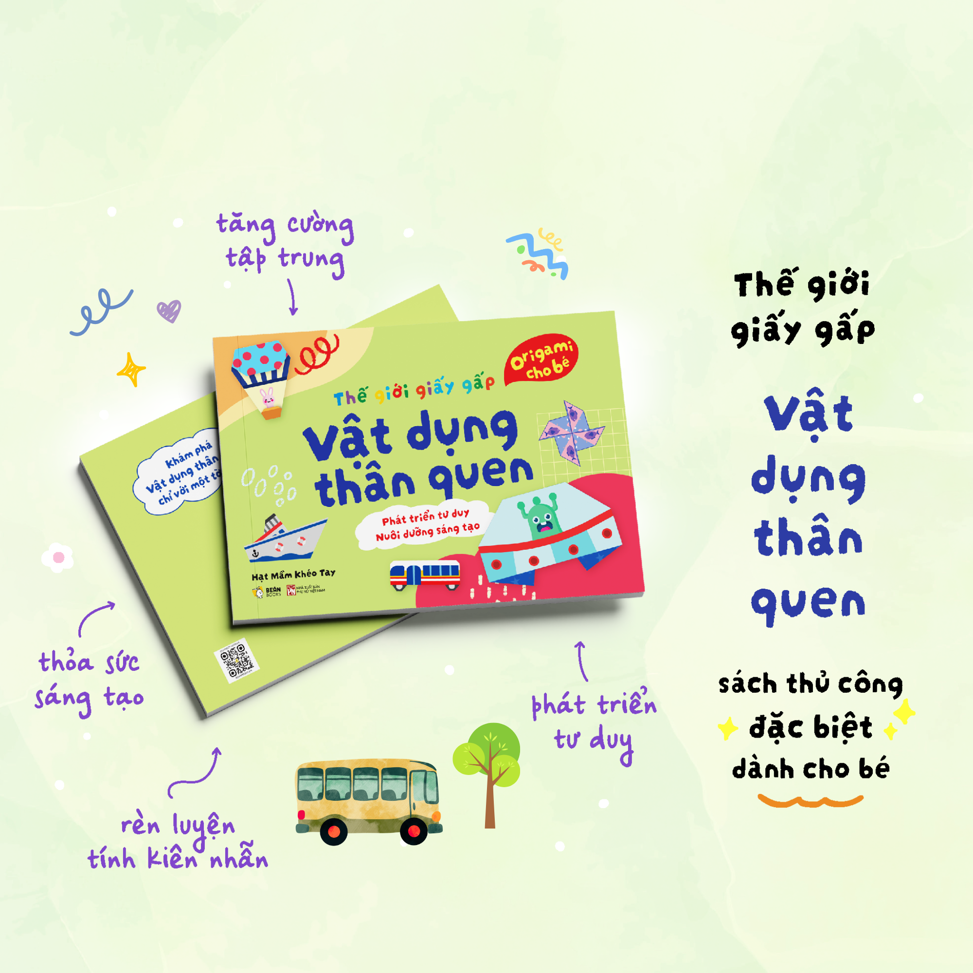 Sách Thế Giới Giấy Gấp - Origami Cho Bé - Vật Dụng Thân Quen - FAHASA.COM