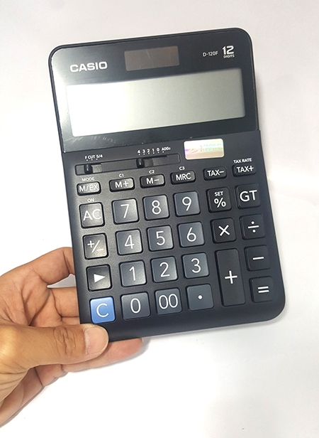 Máy Tính Văn Phòng Casio D - 120F - Kèm Quà Chất - FAHASA.COM