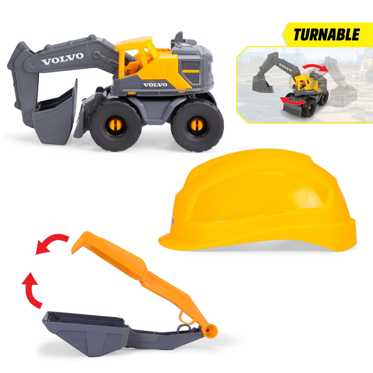 Bộ Đồ Chơi Mô Hình Xây Dựng Volvo Tough Excavator Playset - Dickie Toys ...