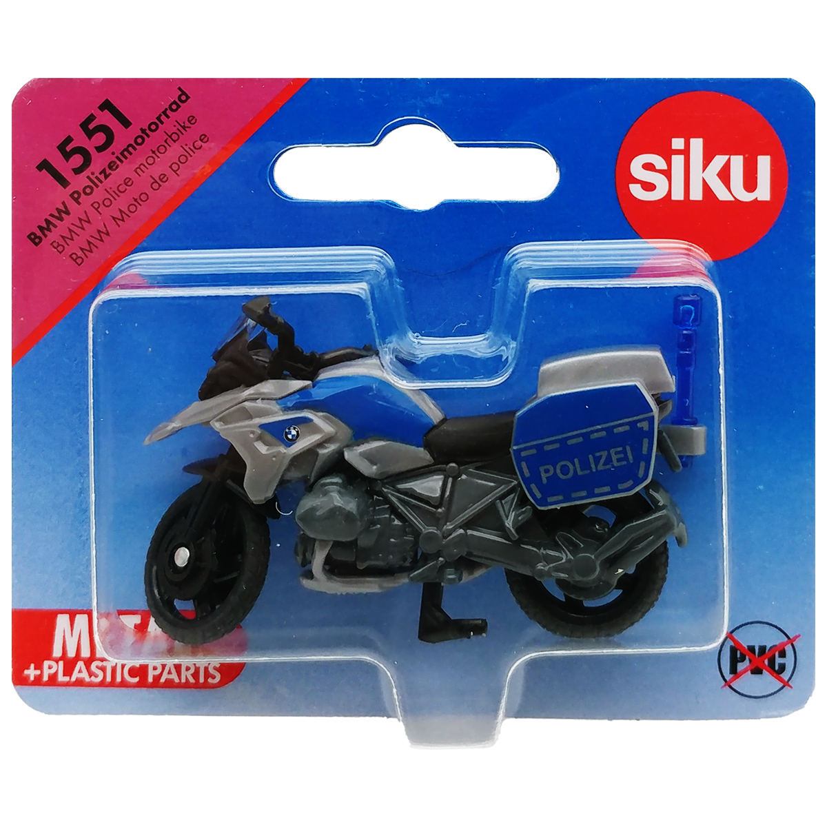 Đồ Chơi Mô Hình Xe Motor Cảnh Sát BWM - Siku 1551 - FAHASA.COM