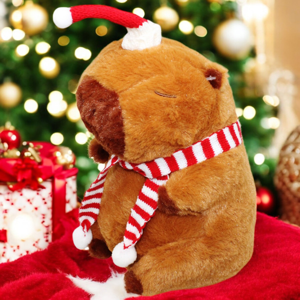 Thú Bông Capybara Noel 25 cm - Nuan Nuan SDST01 - FAHASA.COM