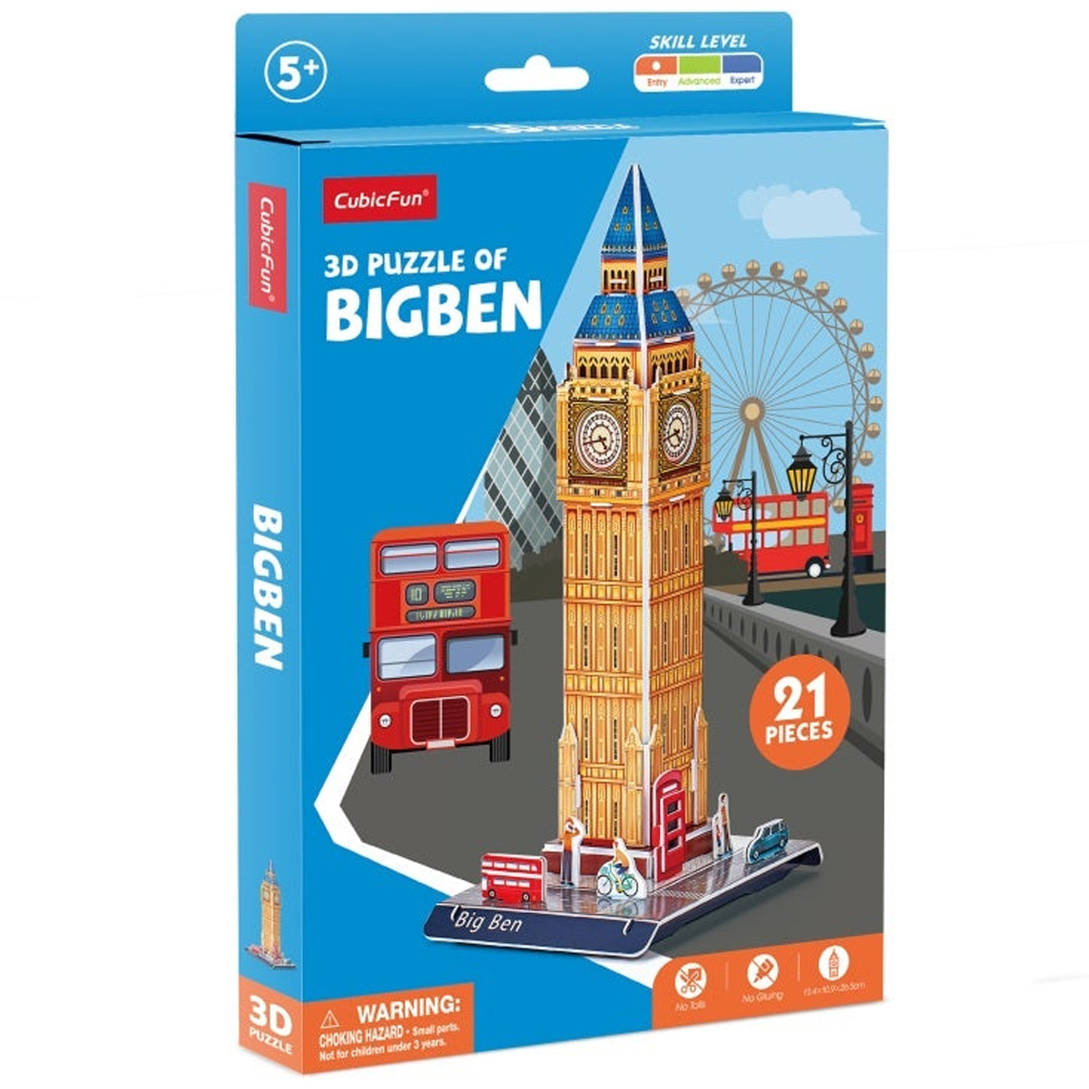 Đồ Chơi Lắp Ráp Mô Hình Giấy 3D Mini : Đồng Hồ Big Ben - Cubic Fun W319 - FAHASA.COM