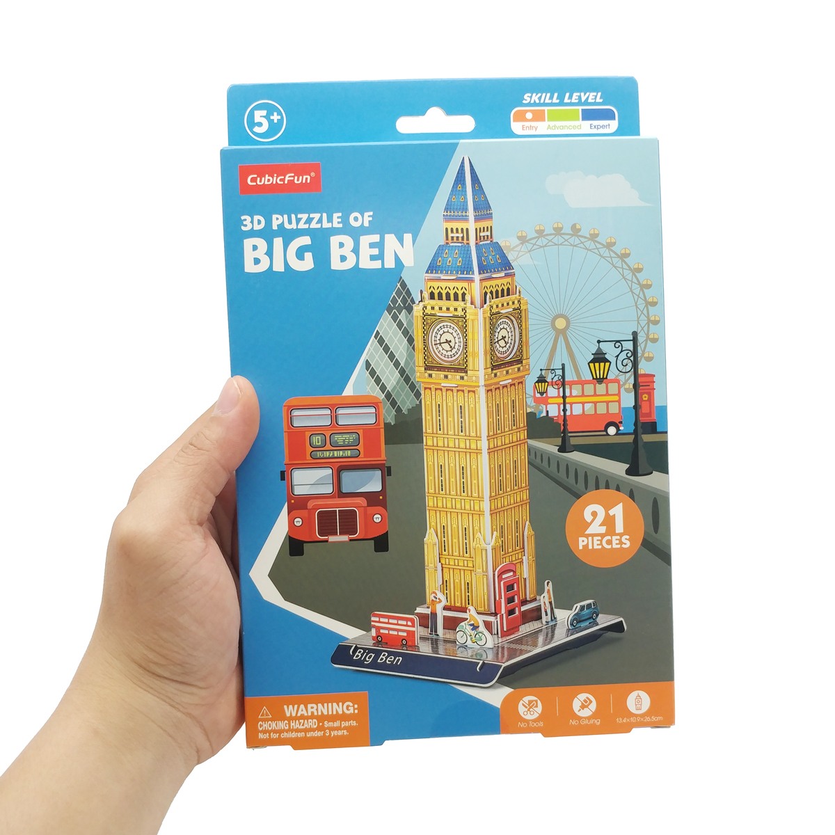 Đồ Chơi Lắp Ráp Mô Hình Giấy 3D Mini : Đồng Hồ Big Ben - Cubic Fun W319 - FAHASA.COM
