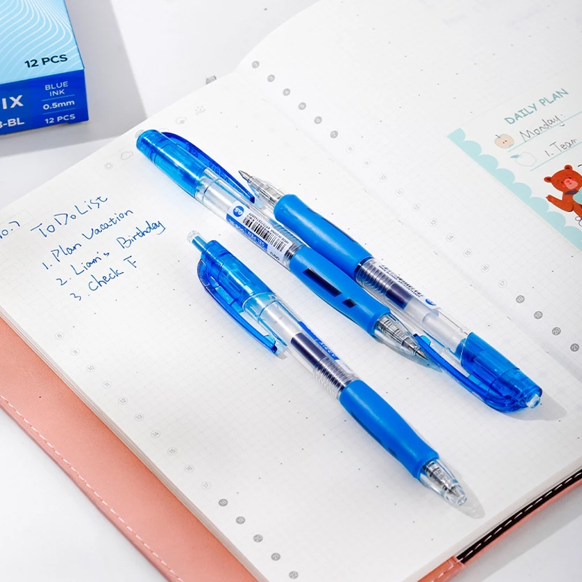 Bút Gel 0.5 mm - Deli EG08-BL - Mực Xanh - FAHASA.COM