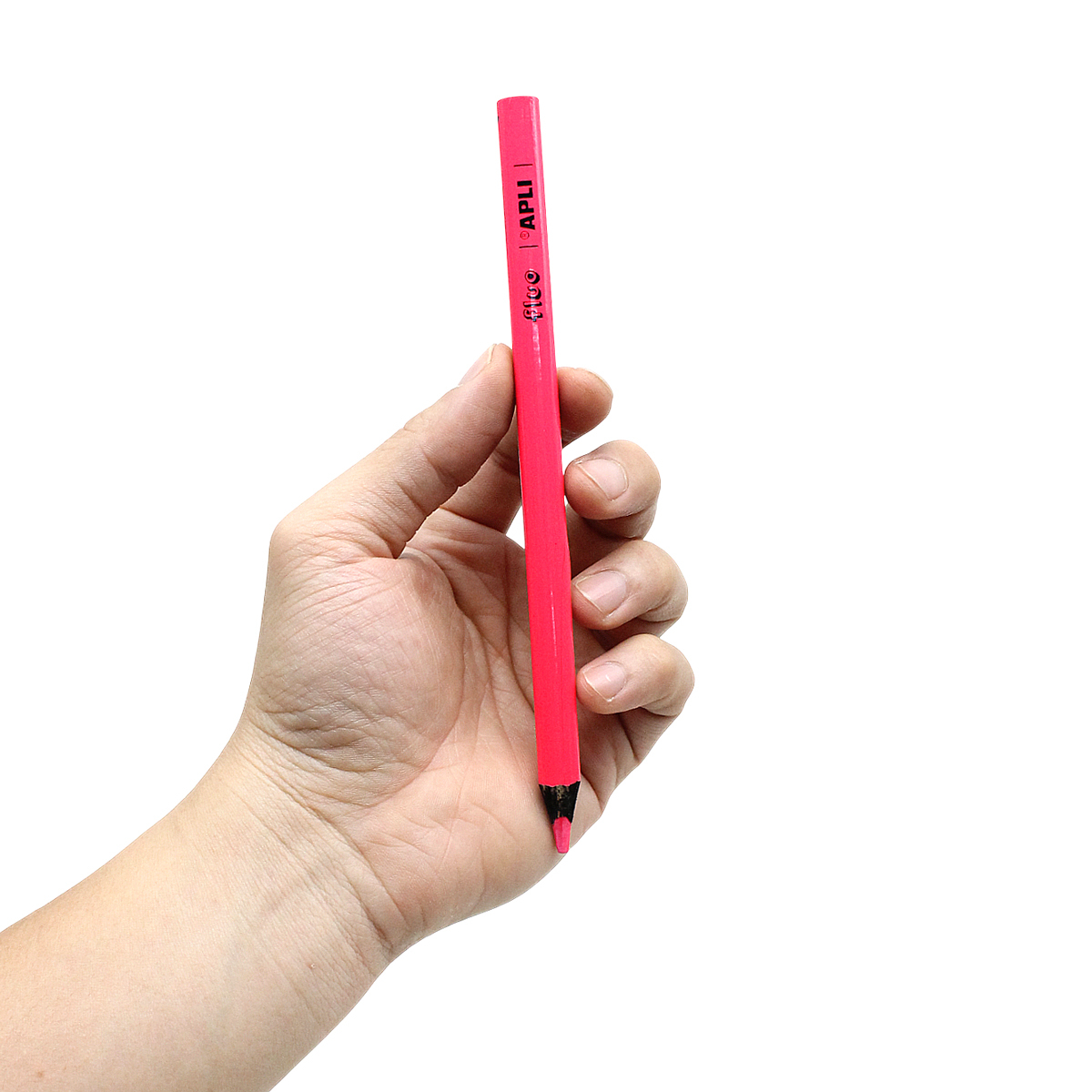 Bút Chì Jumbo Hồng Fluo - APLI 17507 - FAHASA.COM
