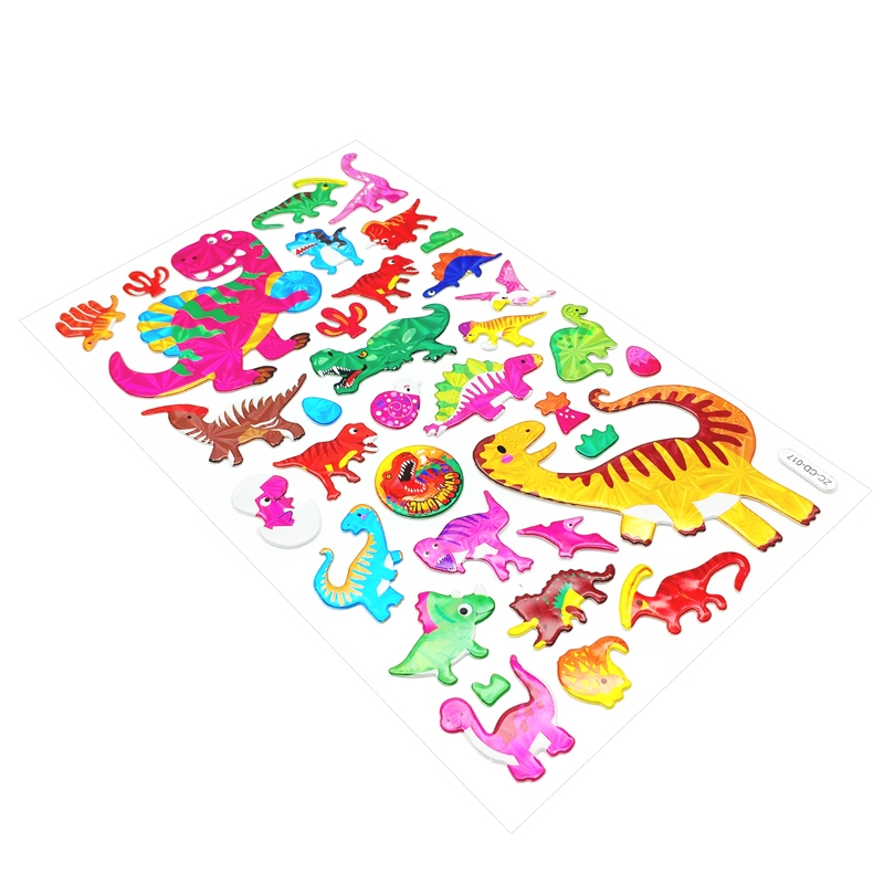 Sticker 3D ZC-CD-017 - Hình Khủng Long - FAHASA.COM