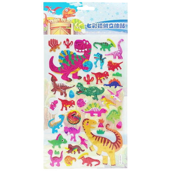 Sticker 3D ZC-CD-017 - Hình Khủng Long - FAHASA.COM