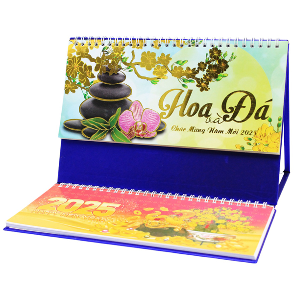 Lịch Bàn Chữ A 2025 - Hoa Và Đá - AB-L24-LBA - FAHASA.COM