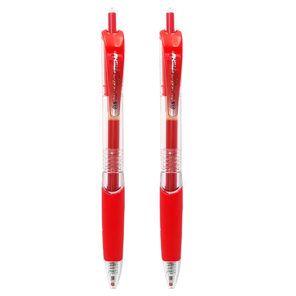 Vỉ 2 Bút Gel Thiên Long GEL-09 - Mực Đỏ - FAHASA.COM