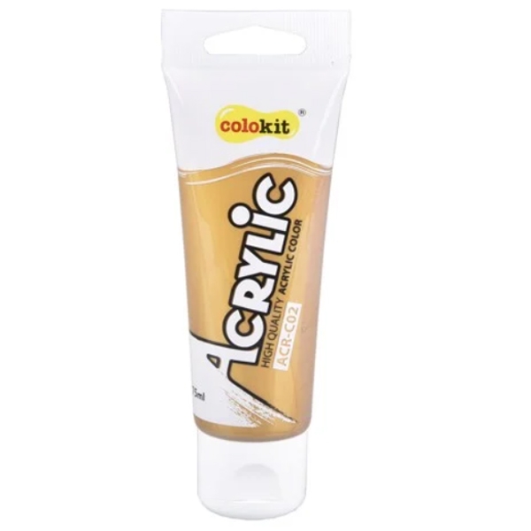 Màu Acrylic ACR-02 Colokit 75ml - Màu Nhũ Vàng - FAHASA.COM