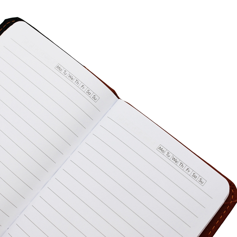 Sổ Bìa Da A6 Kẻ Ngang 200 Trang 70gsm Mixbook - Hồng Hà 4607 - Màu Đen - FAHASA.COM