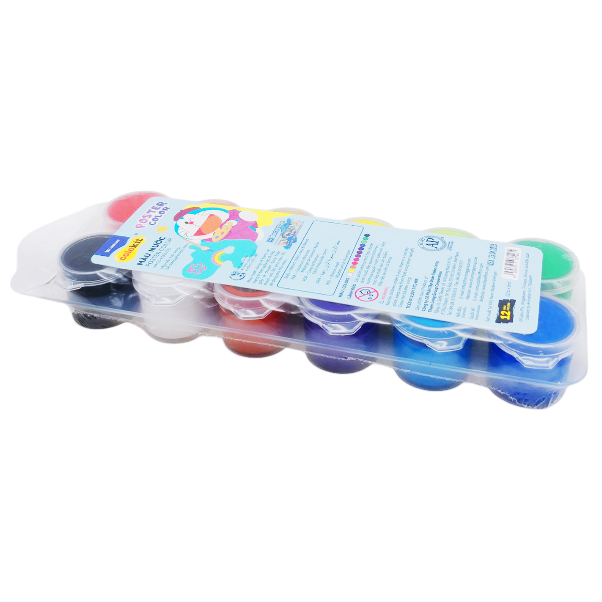 Bộ 12 Màu Nước Dạng Nén - Doraemon Movie 2025 - Colokit WACO-C002/DO - FAHASA.COM