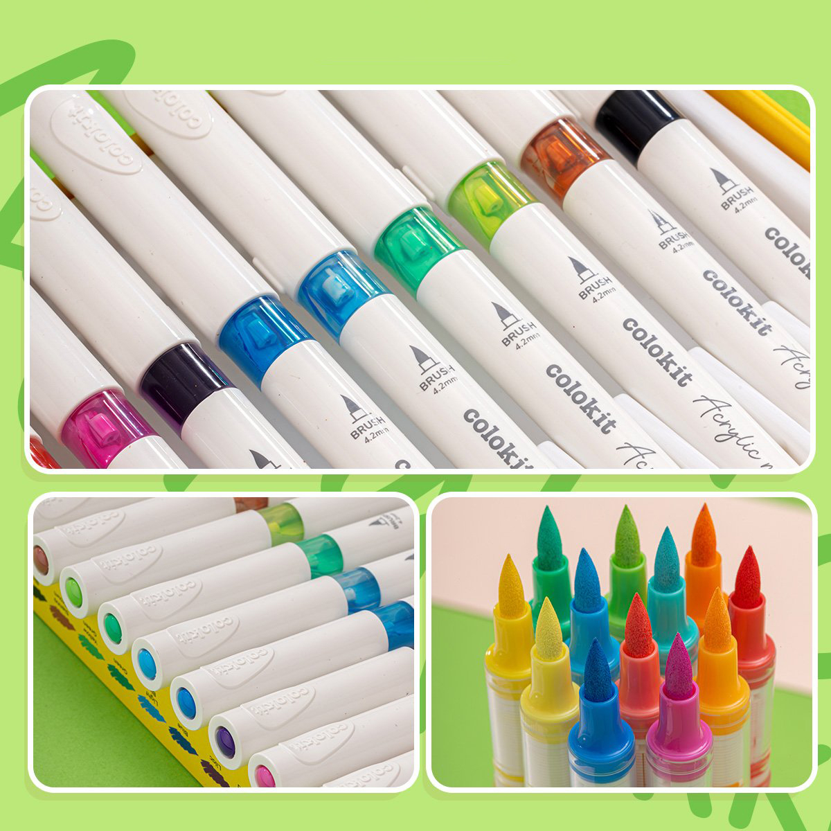 Hộp 24 Bút Sơn Acrylic Mực Lỏng - Colokit ACM-C012 - FAHASA.COM
