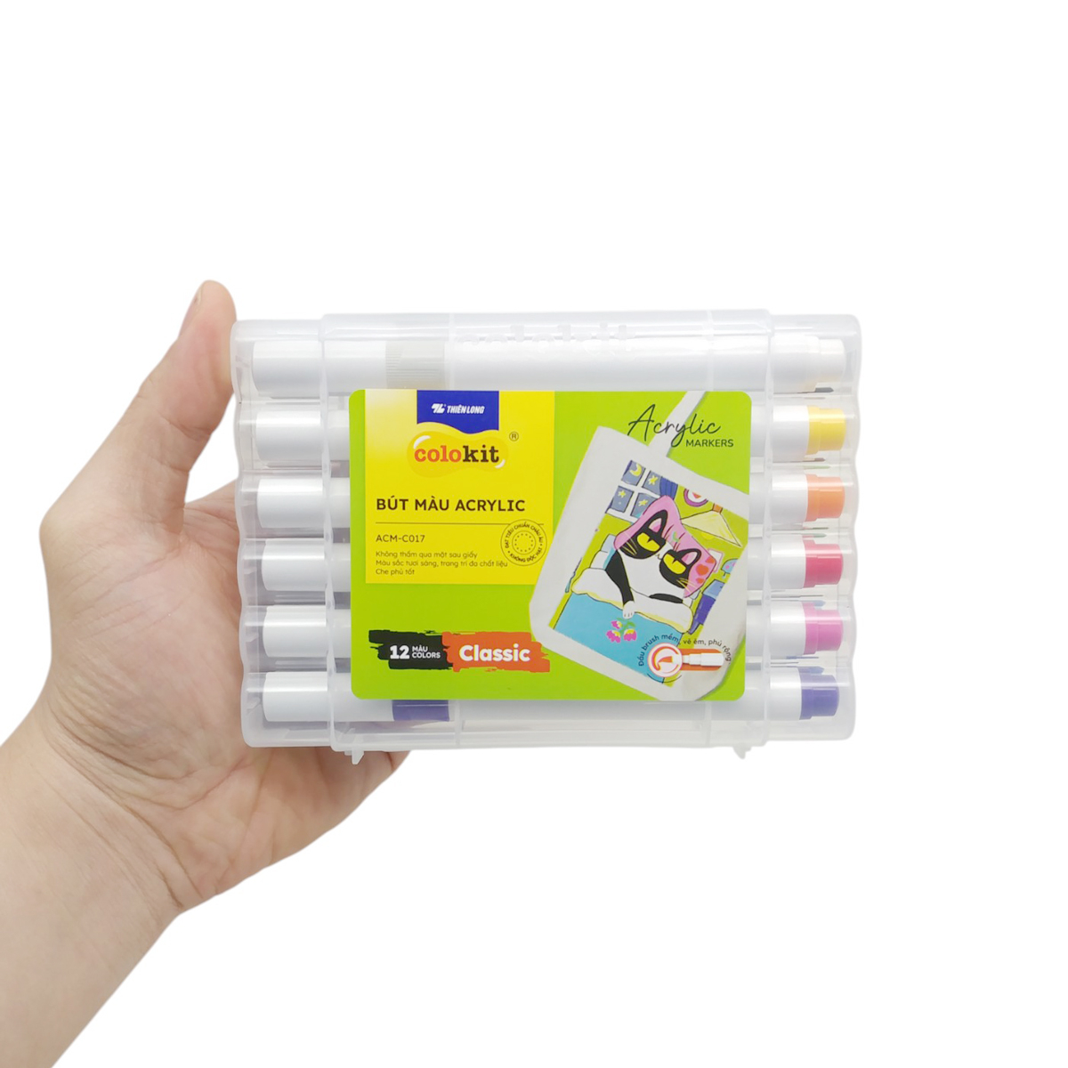 Hộp 12 Bút Màu Acrylic - Colokit ACM-C017 - FAHASA.COM
