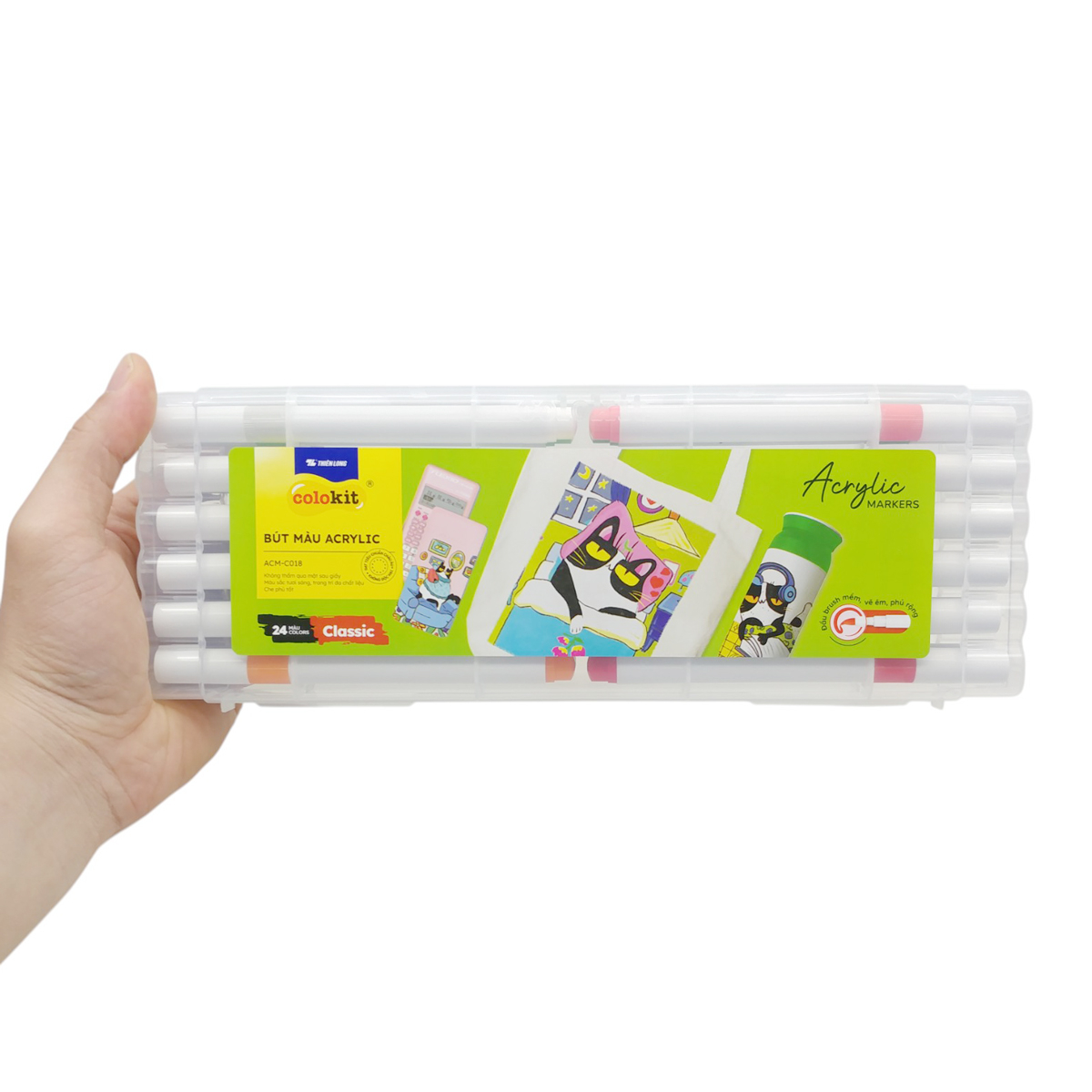 Hộp 24 Bút Màu Acrylic - Colokit ACM-C018 - FAHASA.COM