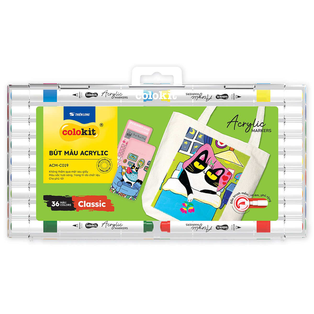 Hộp 36 Bút Màu Acrylic - Colokit ACM-C019 - FAHASA.COM