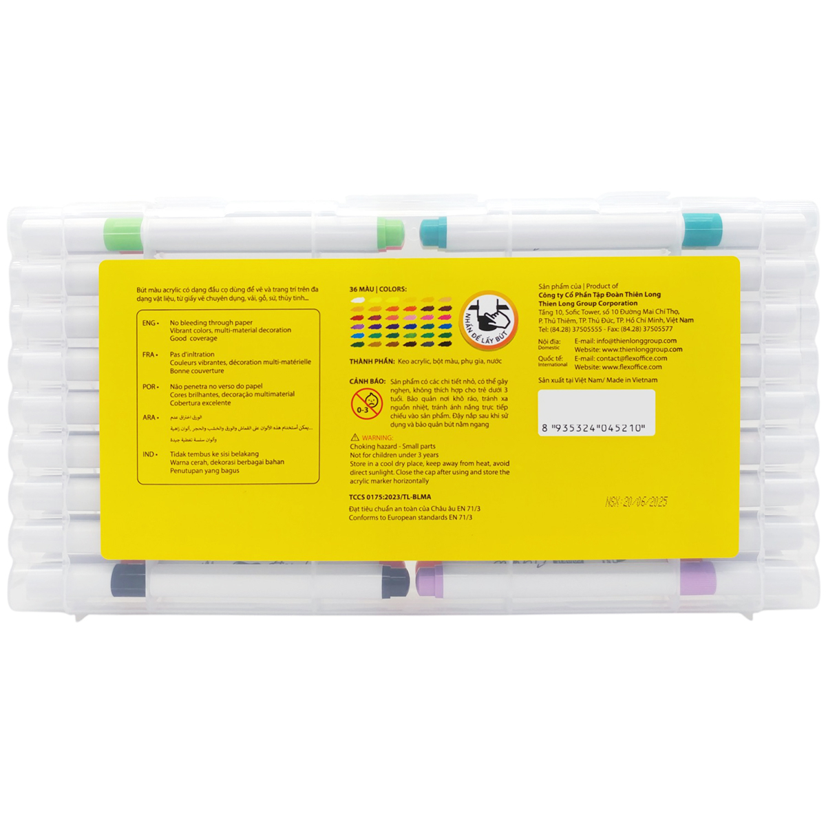 Hộp 36 Bút Màu Acrylic - Colokit ACM-C019 - FAHASA.COM