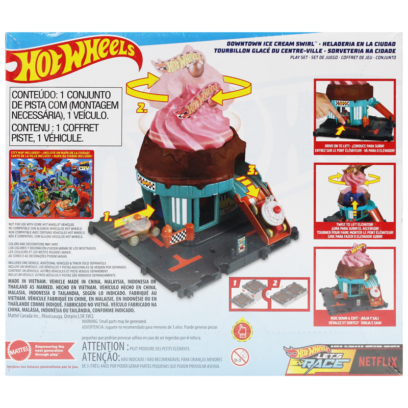 Đồ Chơi Mô Hình Tiệm Bán Kem Pink Chocolate - Hot Wheels City HTN77 ...