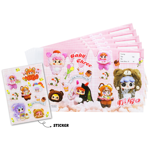 Bao Tập Tiện Lợi Kèm Sticker - 20.5 x 32 cm - Gia Long BT-1130 (5 Bao ...