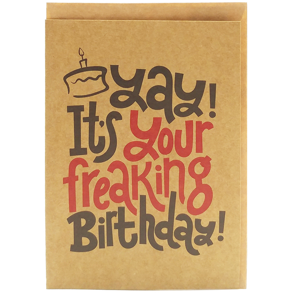 Thiệp Giấy Kraft Theo Phong Cách Typography - Greenwood TP37-22 - It's ...