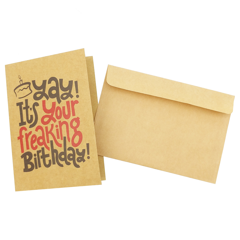 Thiệp Giấy Kraft Theo Phong Cách Typography - Greenwood TP37-22 - It's ...
