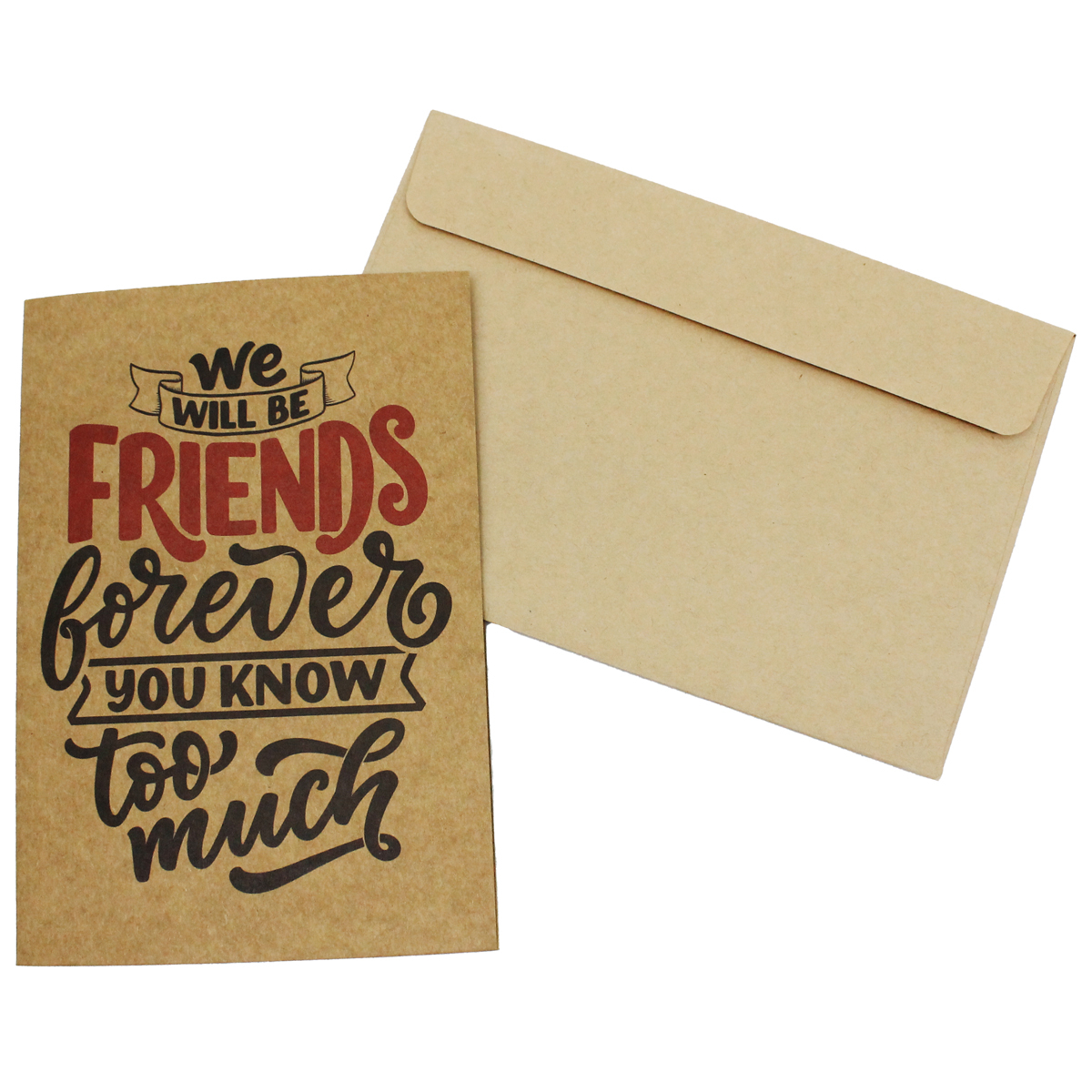 Thiệp Giấy Kraft Theo Phong Cách Typography - Greenwood TP40-FS - We ...