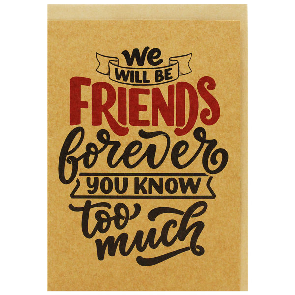 Thiệp Giấy Kraft Theo Phong Cách Typography - Greenwood TP40-FS - We ...
