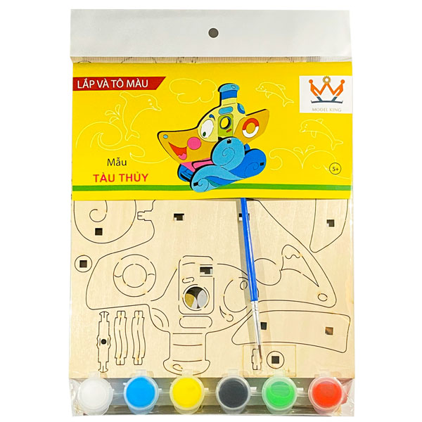 Đồ Chơi Lắp Ráp Và Tô Màu Mô Hình Gỗ - Model King MK-TTY-01 - Tàu Thủy ...