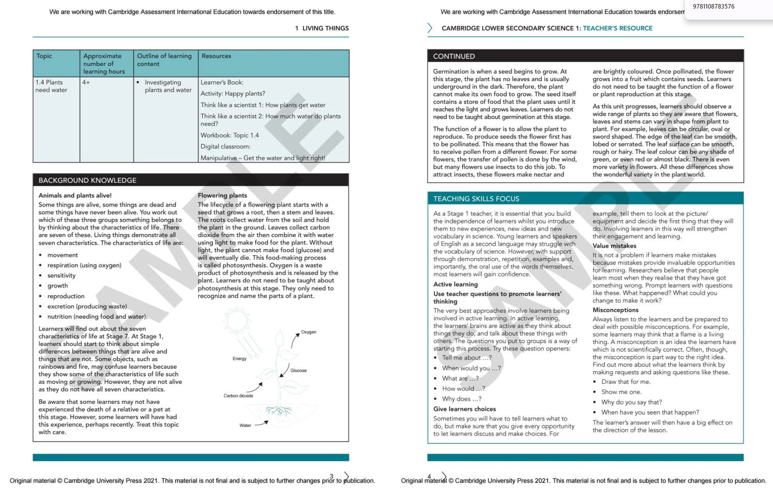 Cambridge Primary Science Teacher's Resource 1 With Digital Access (2nd ...
