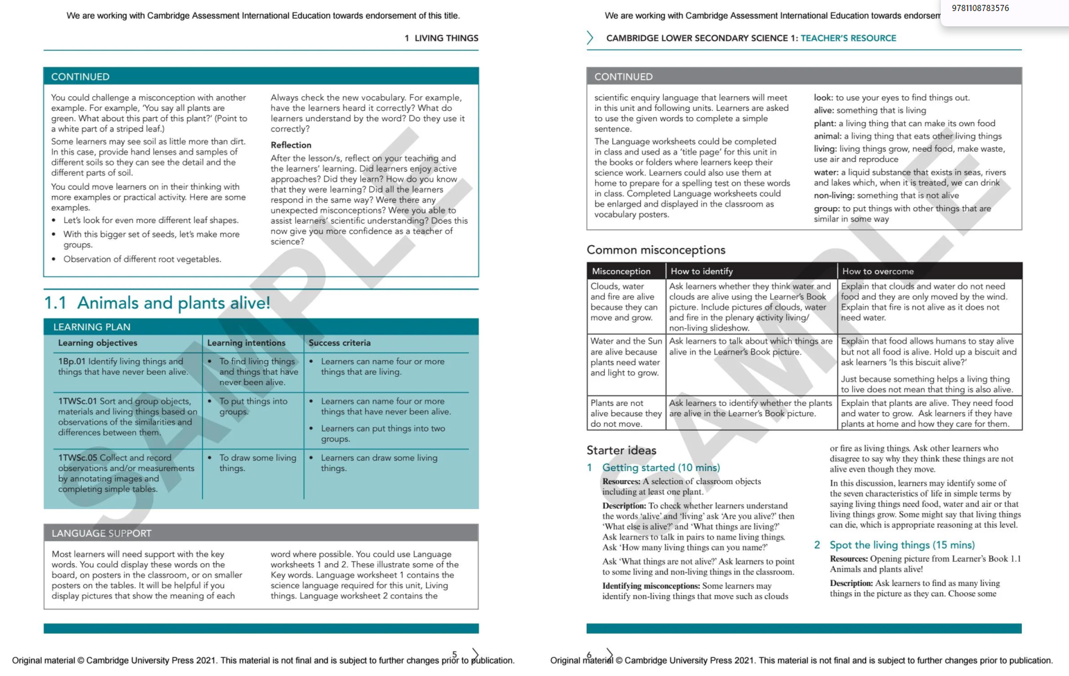 Cambridge Primary Science Teacher's Resource 1 With Digital Access (2nd ...