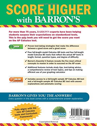 Barron's AP Calculus, 13th Edition - FAHASA.COM