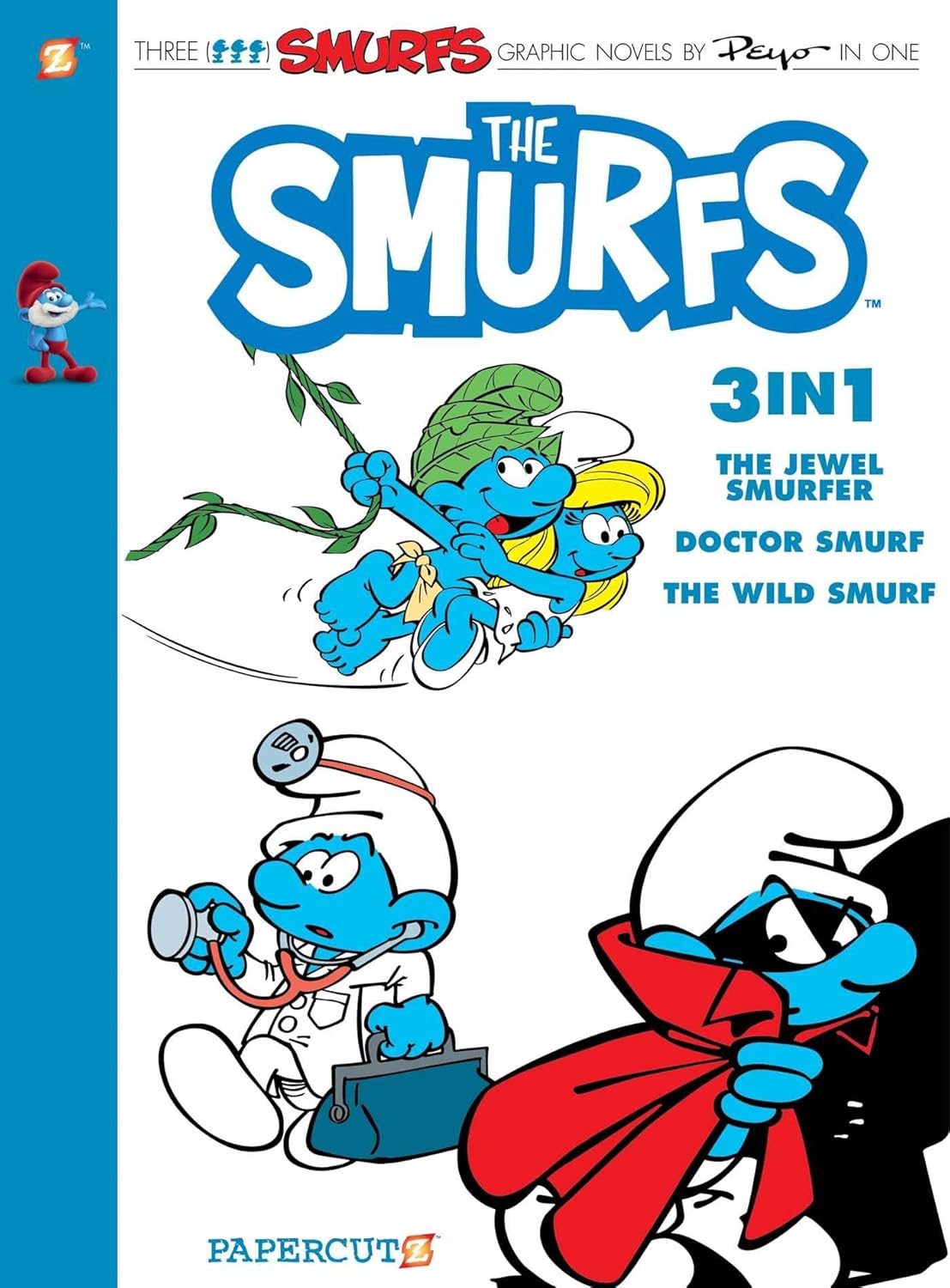 The Smurfs 3-In-1 #7 - The Jewel Smurfer, Doctor Smurf, The Wild Smurf ...