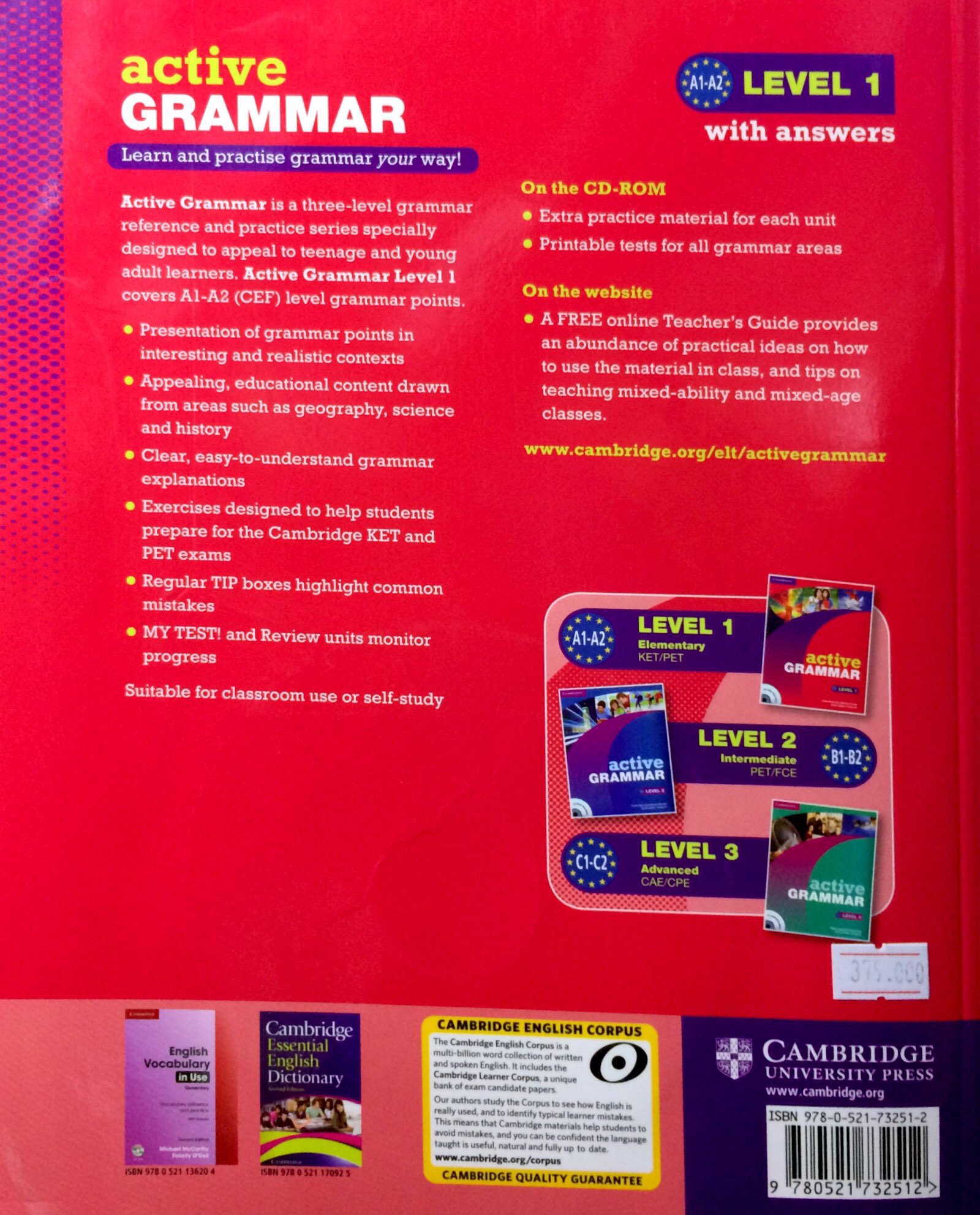 Active Grammar Level 1 With Answers And Cd-Rom - FAHASA.COM