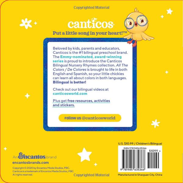 All The Colors / De Colores: Bilingual Nursery Rhymes - FAHASA.COM