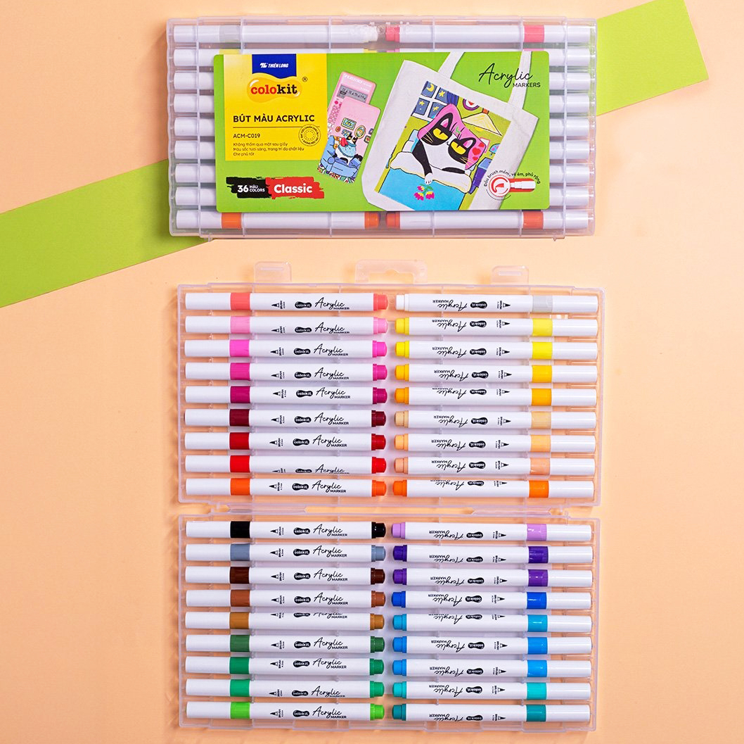 Hộp 36 Bút Màu Acrylic - Colokit ACM-C019 - FAHASA.COM