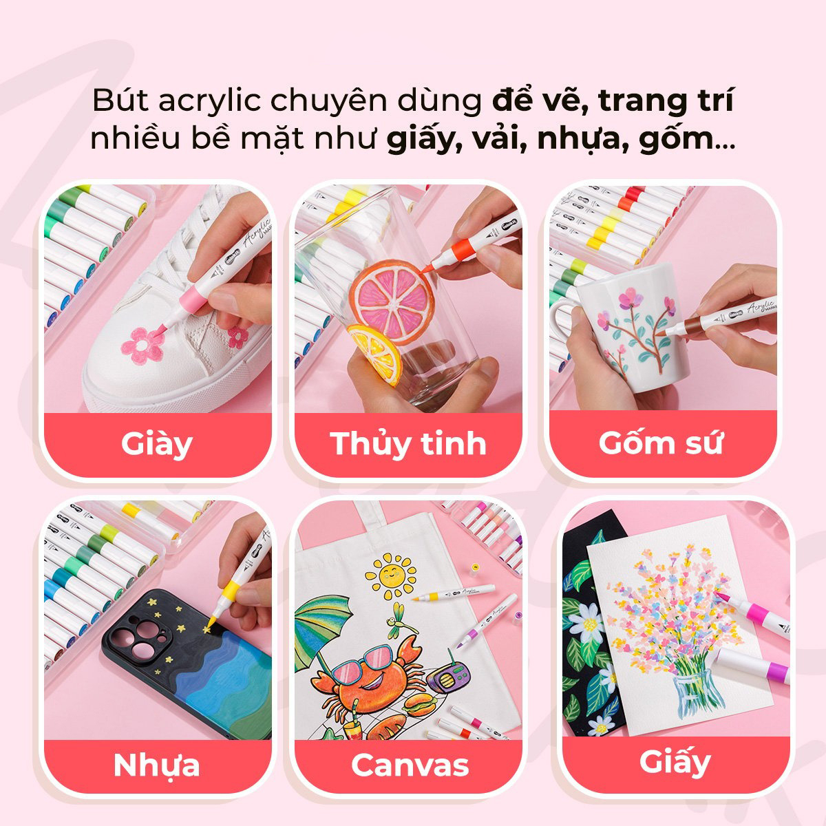 Hộp 12 Bút Màu Acrylic - Colokit ACM-C017 - FAHASA.COM