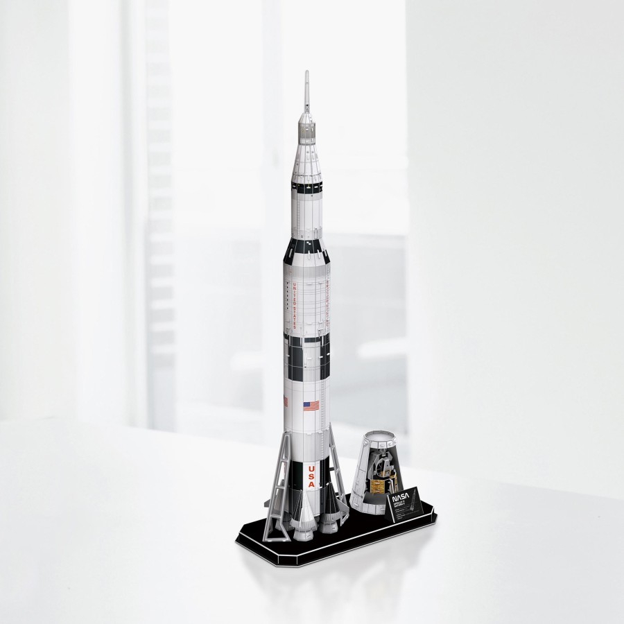 Bộ Xếp Hình Puzzle 3D NASA: Tên Lửa Vũ Trụ Saturn V - Apollo - CubicFun ...