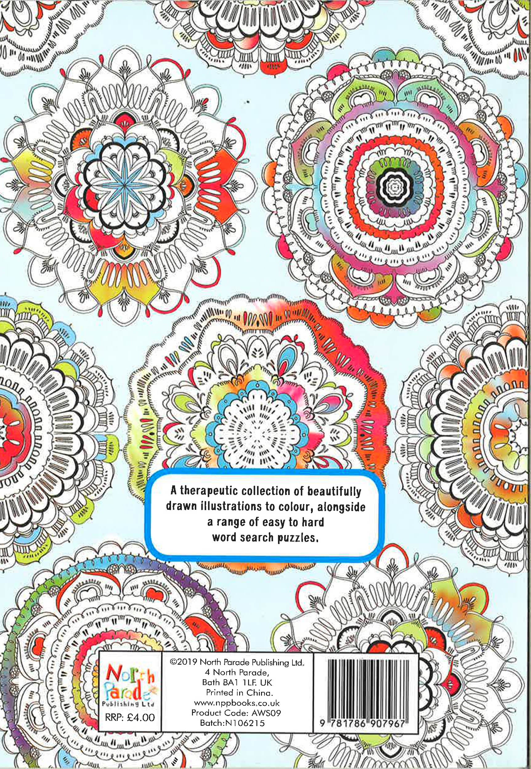 Calm Colouring Book & Word Search - FAHASA.COM