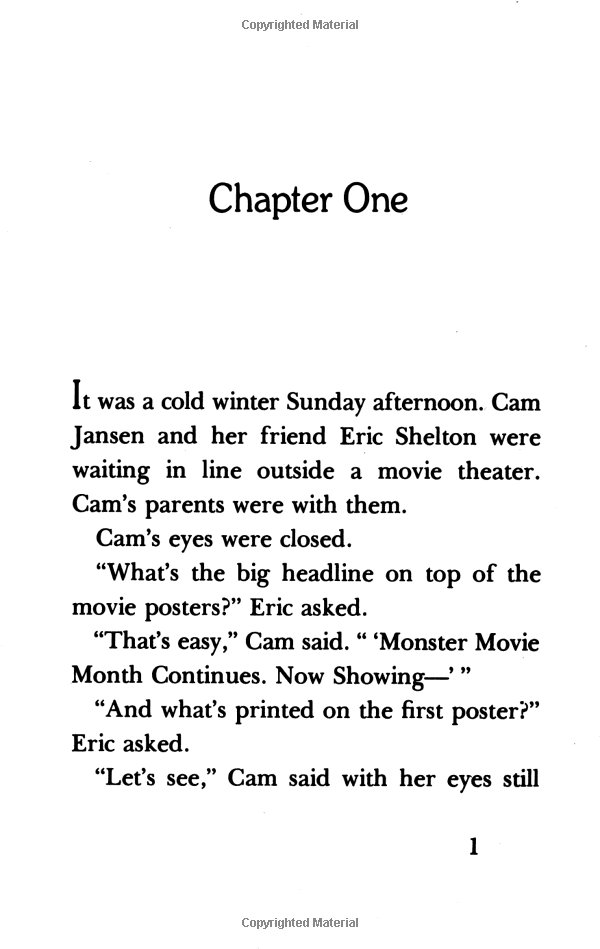 CAM Jansen the Mystery of the Monster Movie - FAHASA.COM