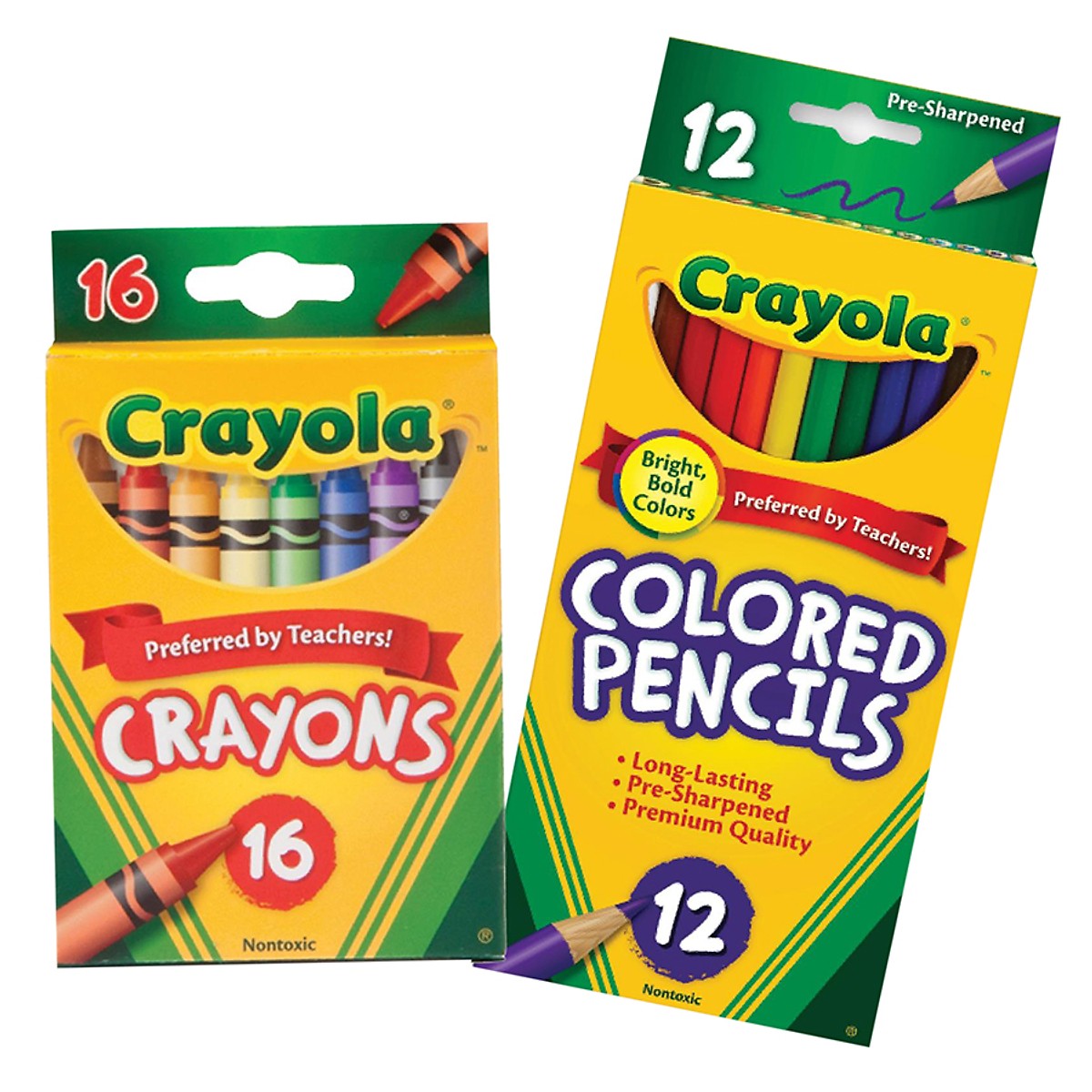 Combo Bút Màu A CRAYOLA CBA (Sáp 16 + Chì 12) - FAHASA.COM