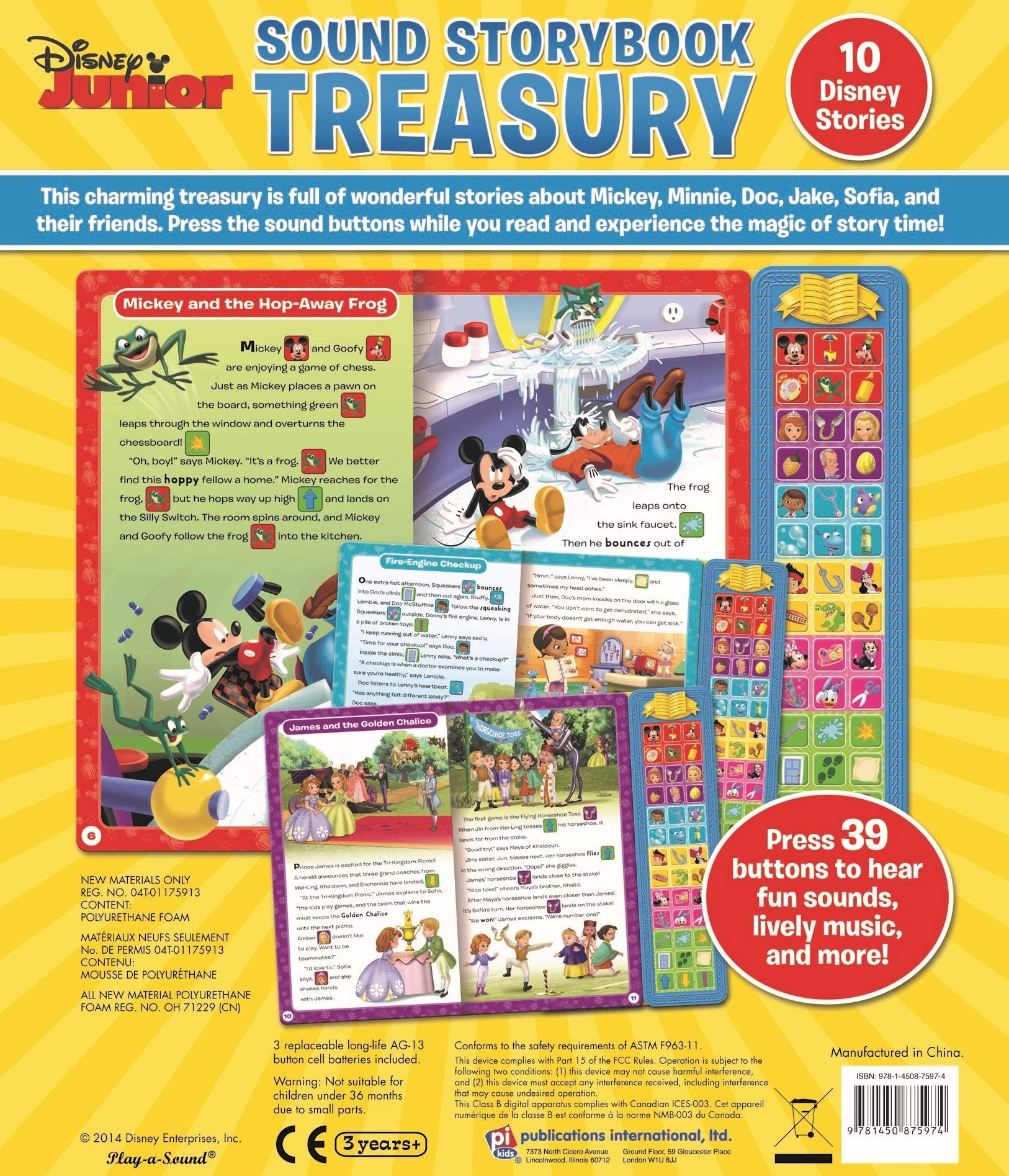 Disney Junior: Sound Storybook Treasury (Play-A-Sound) - FAHASA.COM