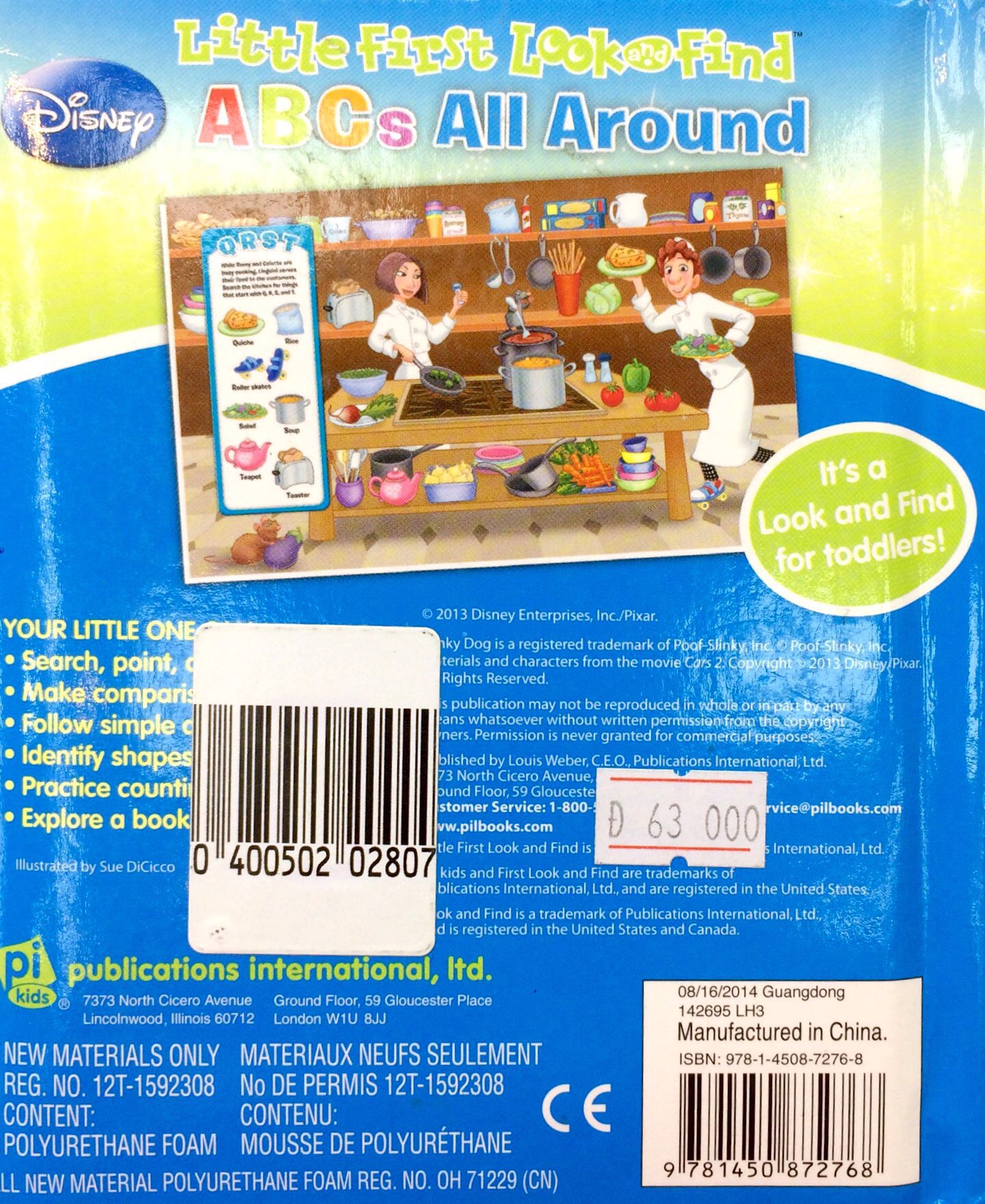 Disney Pixar: ABC's All Around - FAHASA.COM