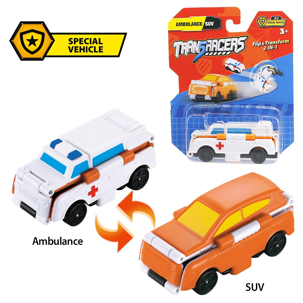 Đồ Chơi Xe Biến Hình Transracers 2-in-1 Ambulance SUV - Xe Cứu Thương ...