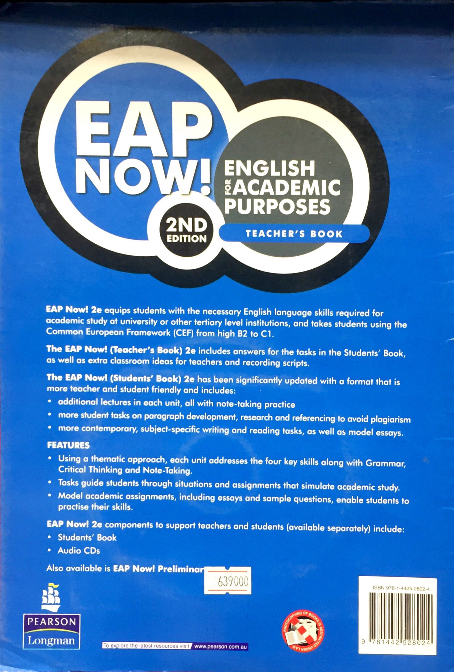 EAP Now! English for Academic Purposes Teachers Book - FAHASA.COM