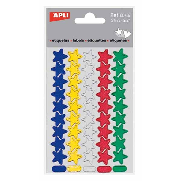 APLI_Sticker Ngôi Sao Nhiều Màu_737 - FAHASA.COM