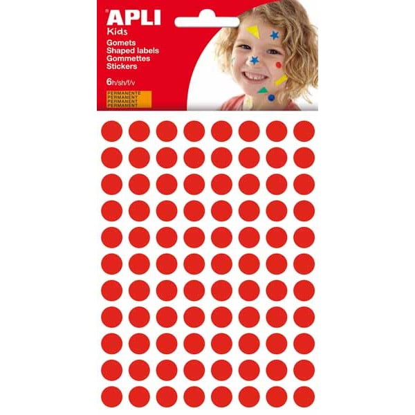 APLI_Sticker Tròn Đỏ Ø10.5_13229 - FAHASA.COM