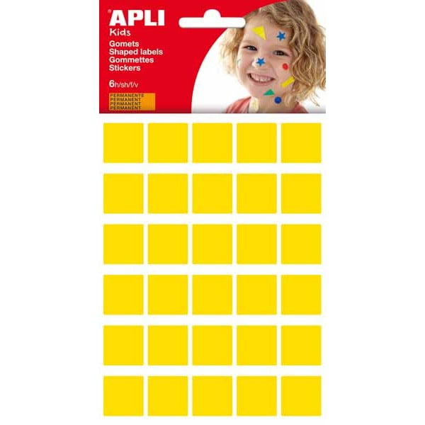 APLI_Sticker Vuông Vàng 20x20_13237 - FAHASA.COM